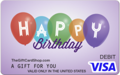 Visa® Birthday Balloons eGift Card | The Gift Card Shop