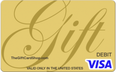 Visa Gold Script Gift Card | The Gift Card Shop