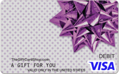 Visa® Purple Bow eGift Card | The Gift Card Shop