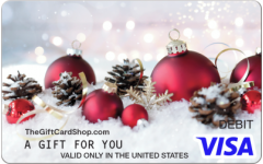 Visa® Snowy Ornaments eGift Card | The Gift Card Shop