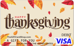 Visa® Happy Thanksgiving eGift Card | The Gift Card Shop