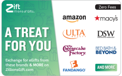 A Treat for You - Zift eGift Card | The Gift Card Shop