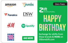 Happy Birthday - Zift eGift Card| The Gift Card Shop